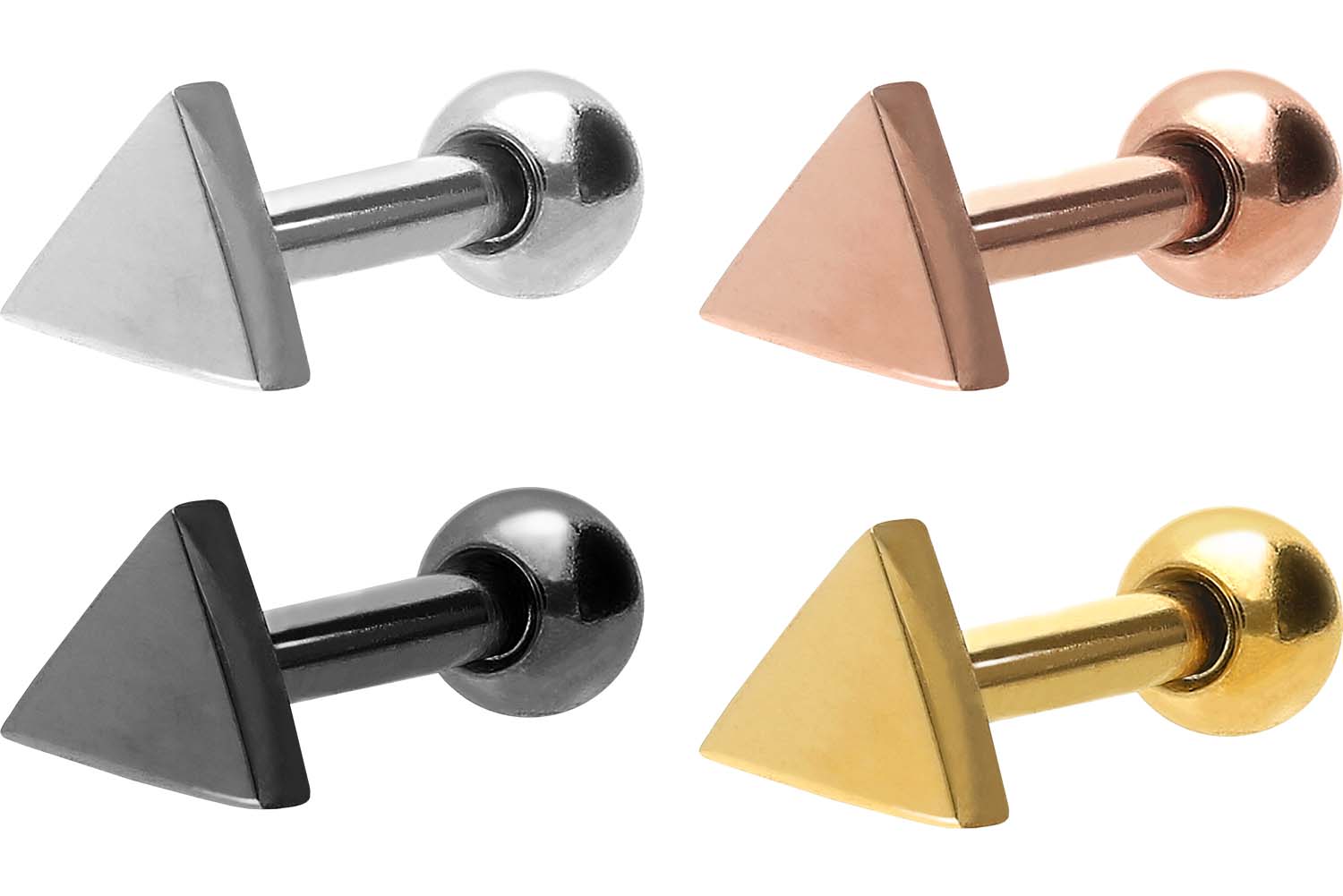 Surgical steel ear piercing TRIANGLE | PIERCINGLINE